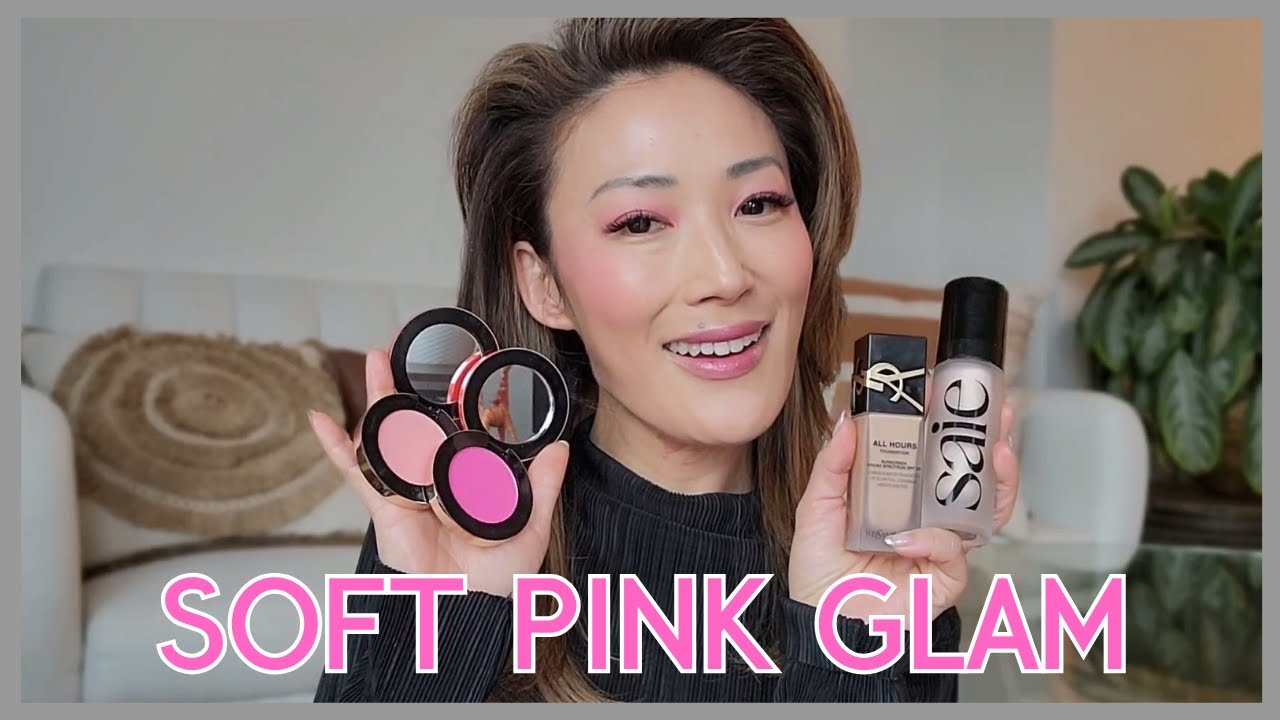 Soft Pink Glam Makeup Tutorial #pinkmakeup - YouTube