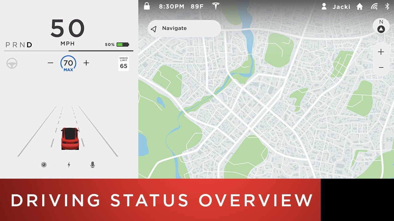 Tesla Model 3 Quick Video | Driving Status - YouTube