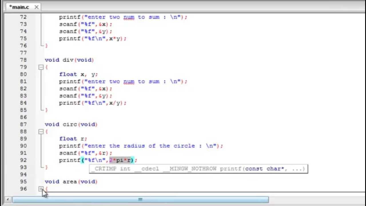 23 - Arabic C programming ( program 3) - YouTube