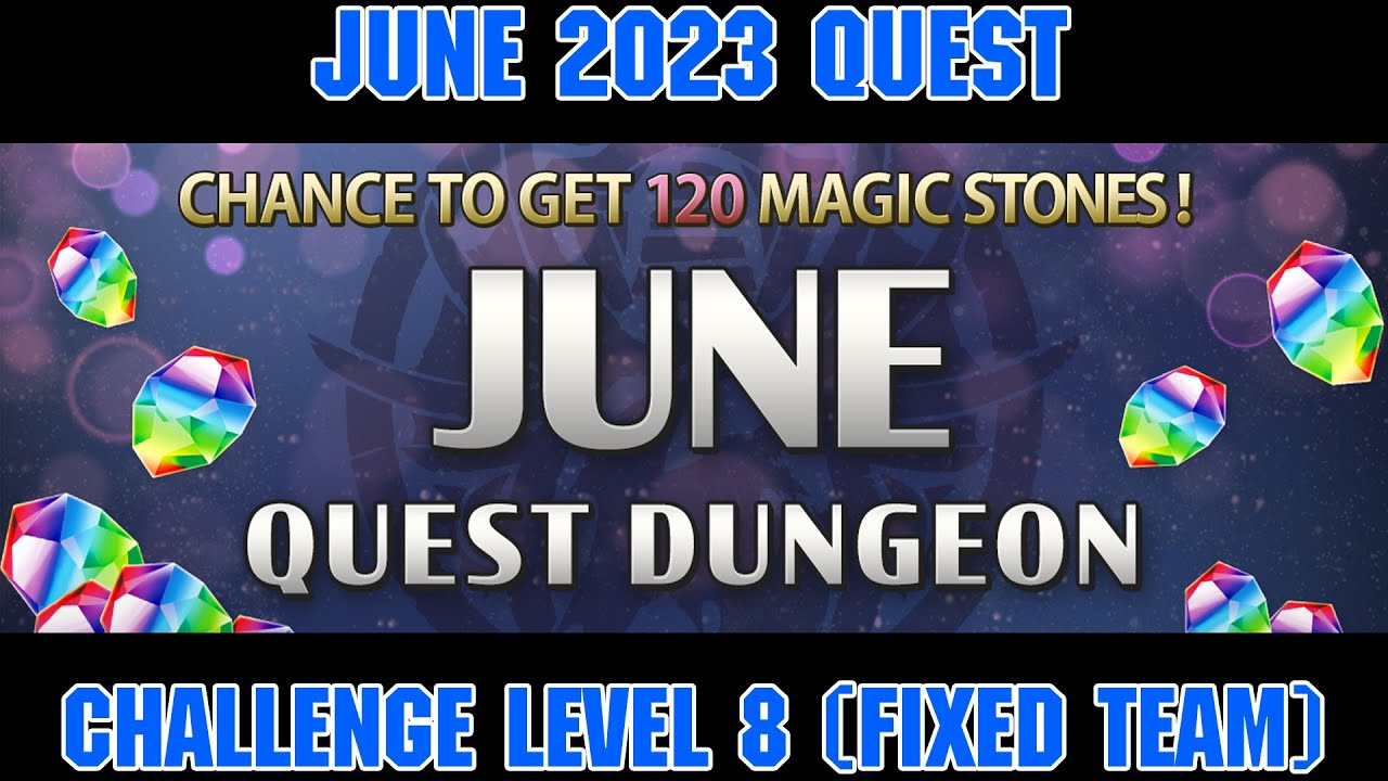 [PAD] June 2023 Quest - Challenge Level 8 (Fixed Team) - YouTube
