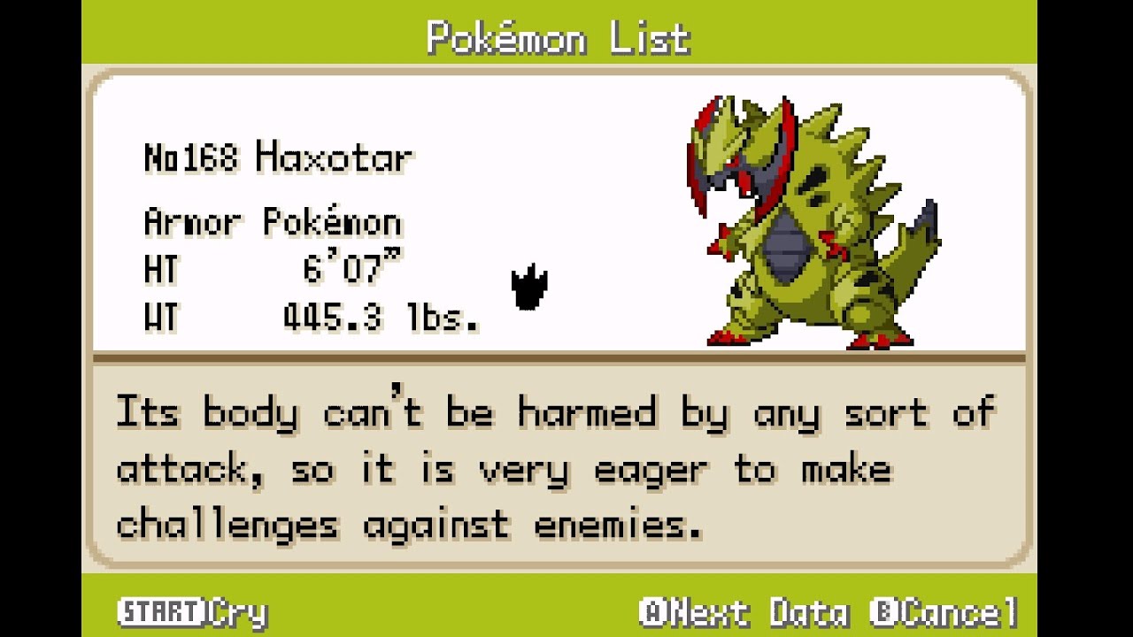 Pokemon Charged Red (v1) Complete Pokedex - YouTube