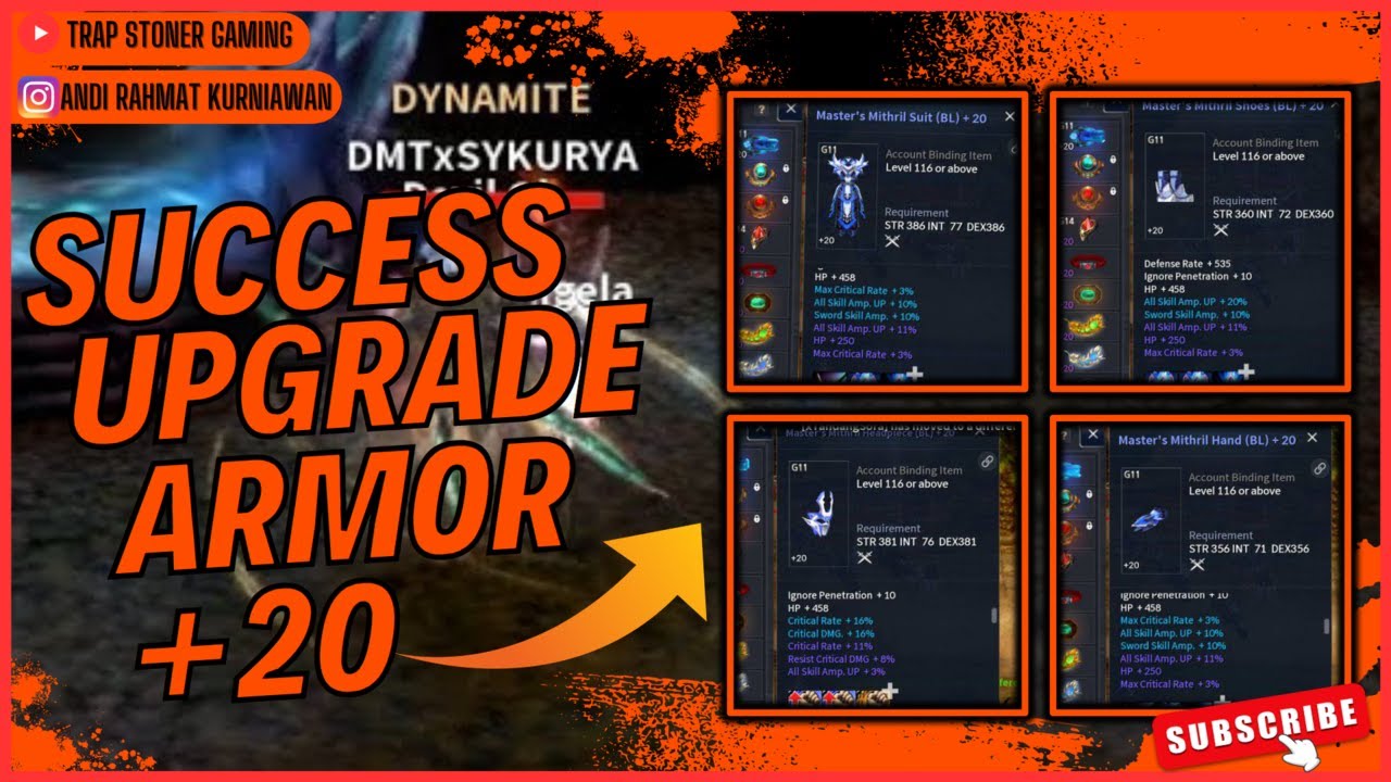 CABAL MOBILE - UPGRADE ARMOR MASTER'S MITHRIL +20 "MISSION CLEAR'' # ...