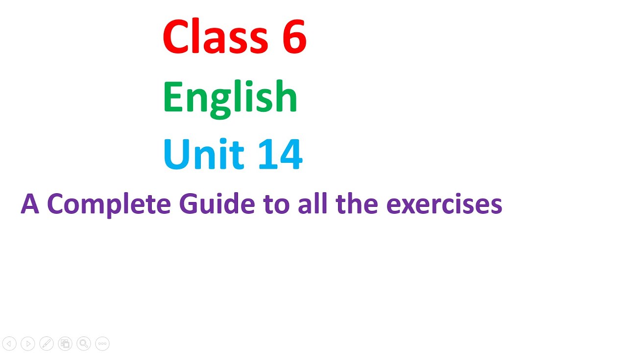 class 6 English unit 14/Grade 6 English unit 14/English guide to grade ...