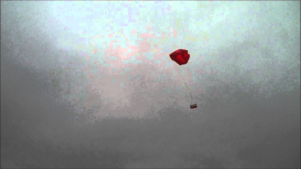 Drop 11, rectangular parachute, 700 gram payload - YouTube