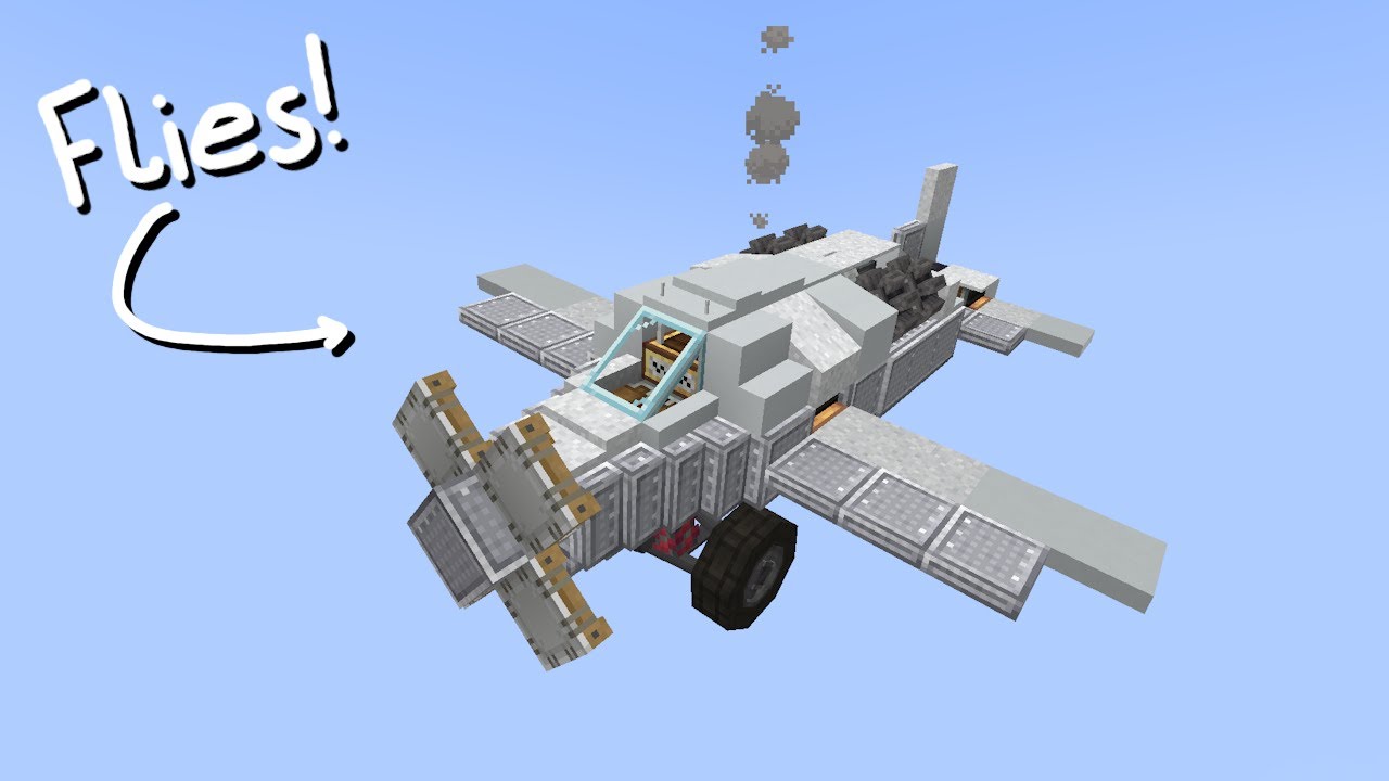 I built a WORKING PLANE in the CREATE MOD - YouTube