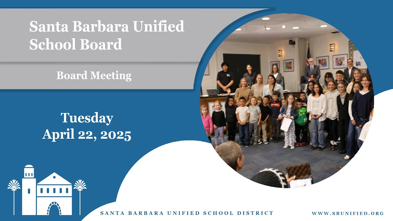 SB Unified - Board Meeting - Tuesday April 22, 2025 - YouTube