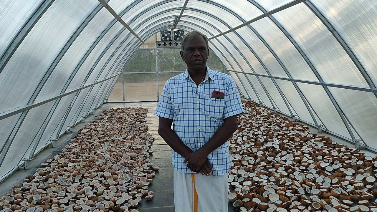 #ATR's #Solar #Green #House #Dryer # Copra #Drying (Contact - 93444 ...