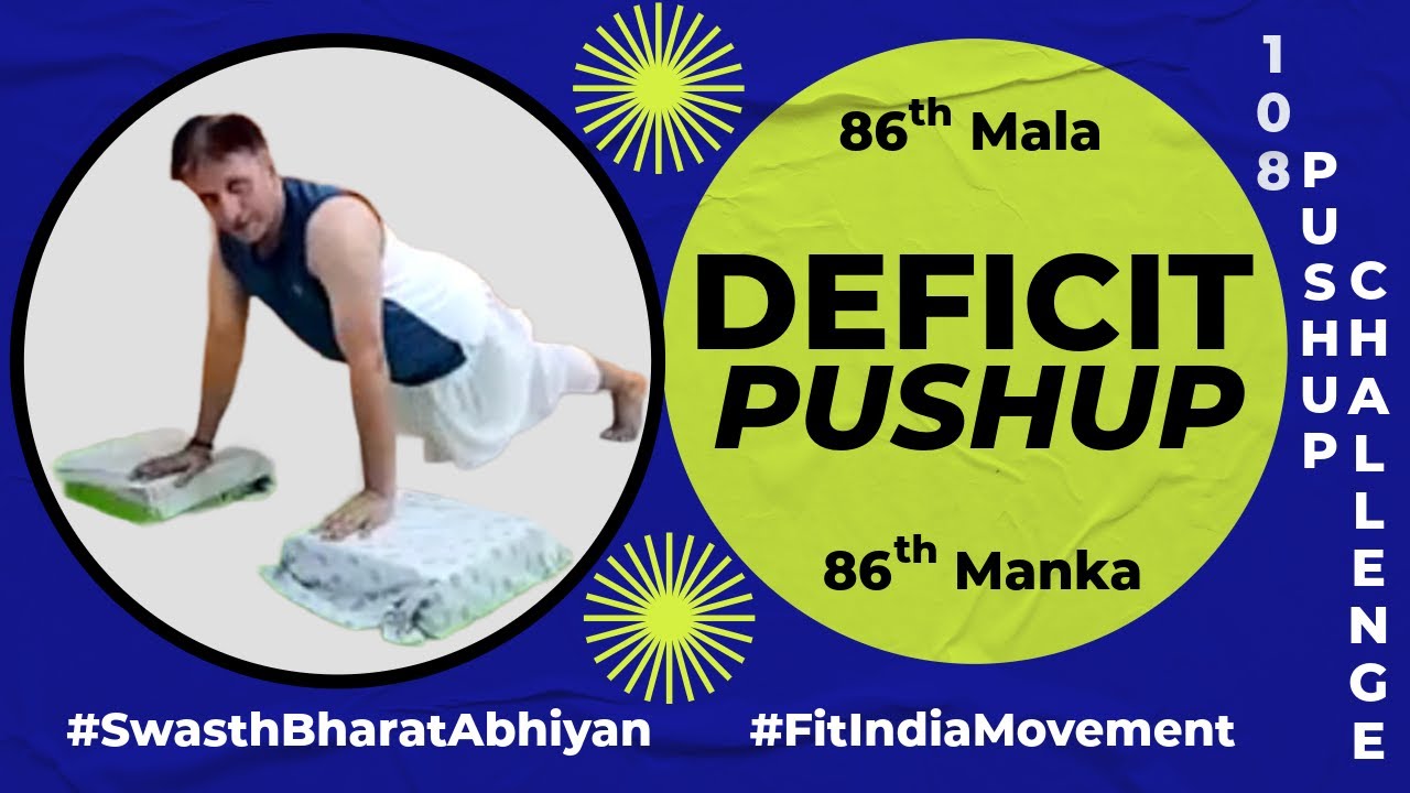 #ramram 121-#namo 86-Deficit #pushup -86th Mala/Manka of 108 #pushups ...