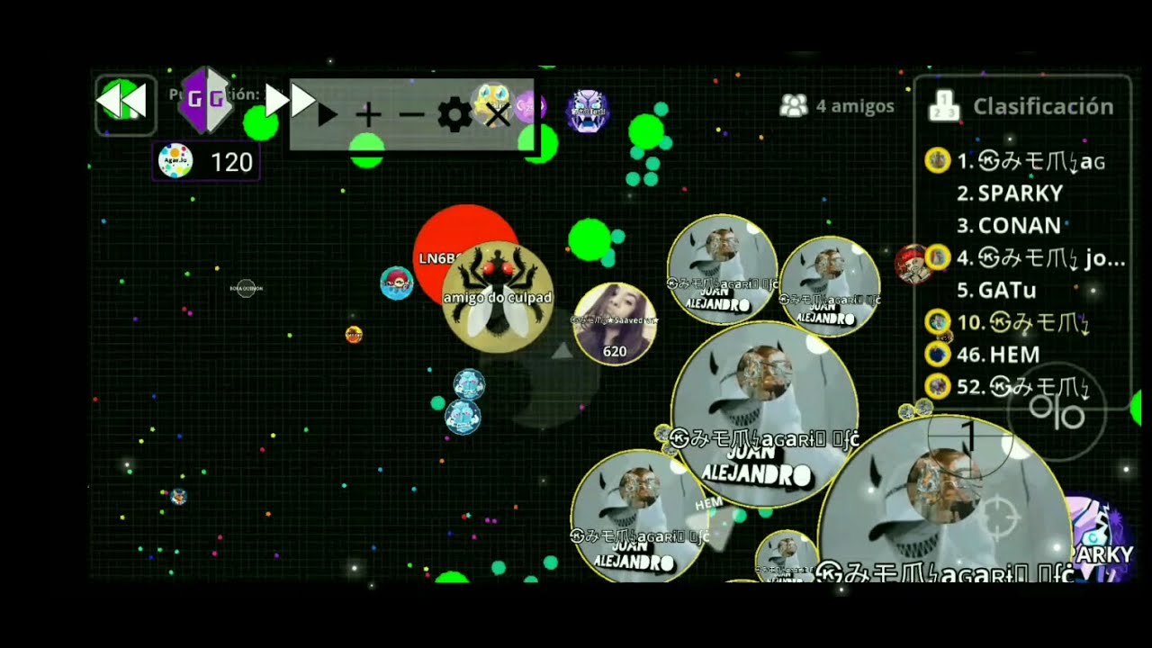 Agar.io Android 🇲🇽📲 Server 🤡 VS CLAN HEM ️ SaavedraAgarYT 🇲🇽 Bajando nubs - YouTube