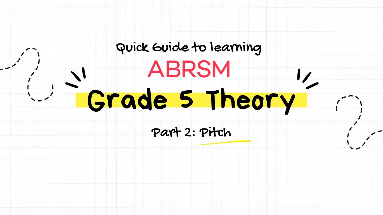 Quick Guide to learning ABRSM Grade 5 Music Theory! Part 2: Pitch - YouTube
