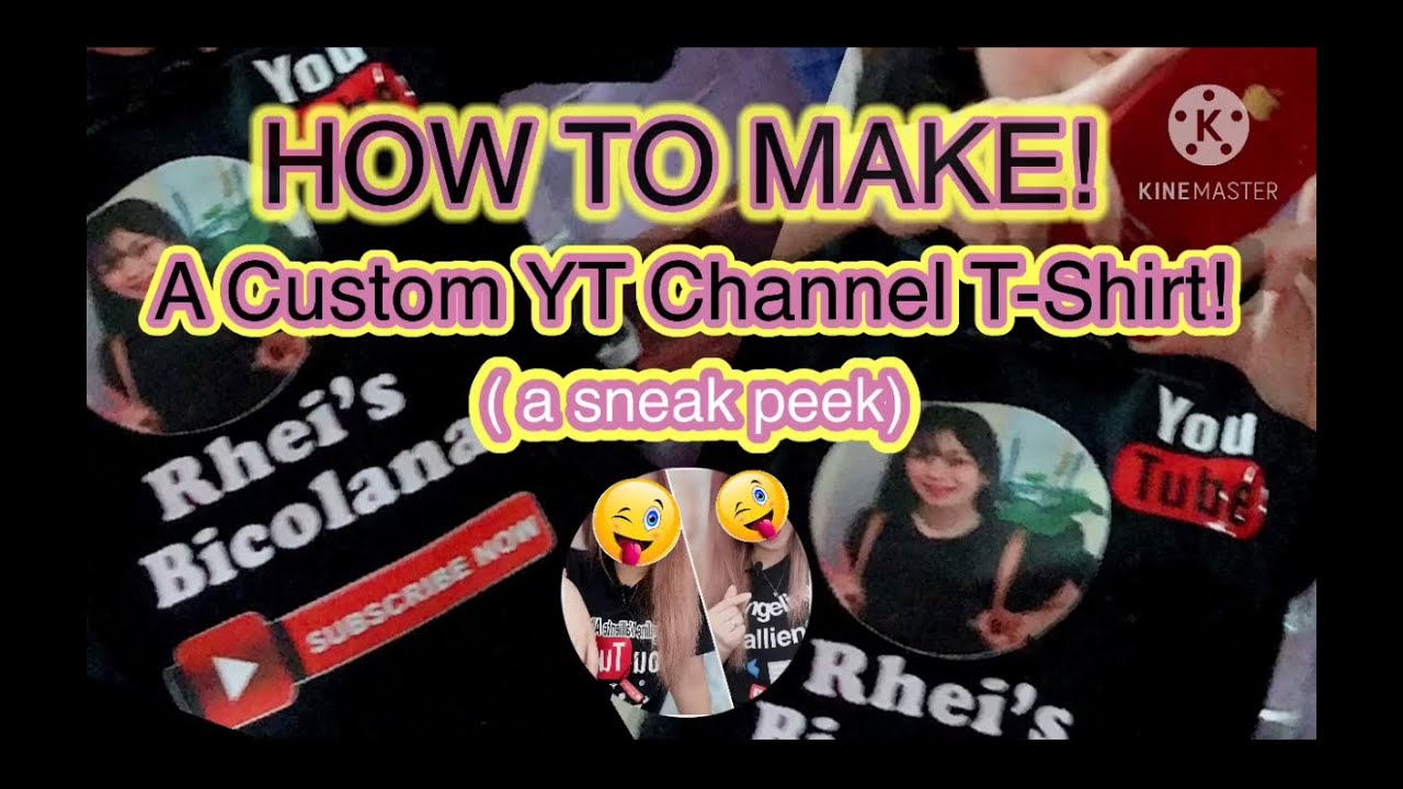 Custom-made YT shirt || Simpleng paggawa ng YT channel tshirt! - YouTube