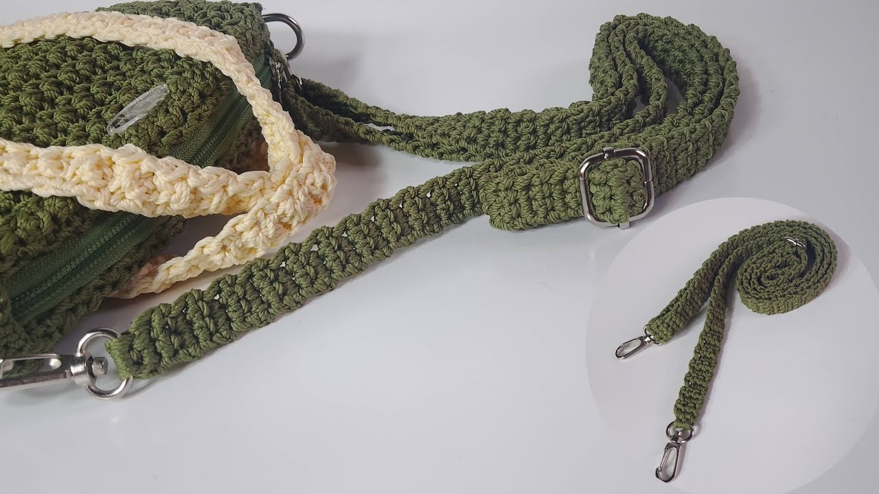 Crochet Tutorial || Tali Tas Rajut Selempang Mudah + Cara memasang ...