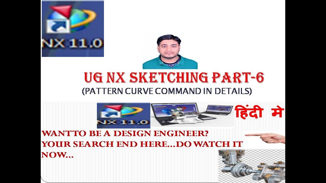 #How to create sketch in NX#how to work on pattern curve in nx#Use of ...