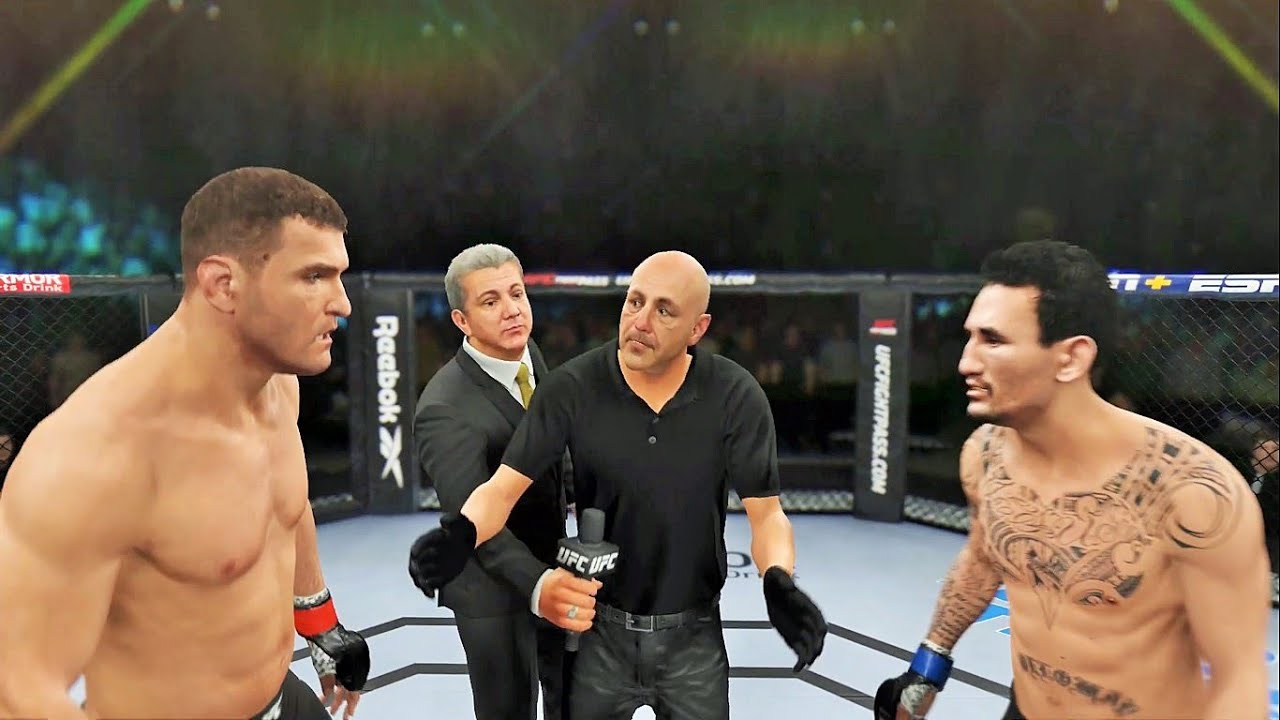 Stipe Miocic vs Max Holloway Full Fight - UFC 4 Simulation - YouTube