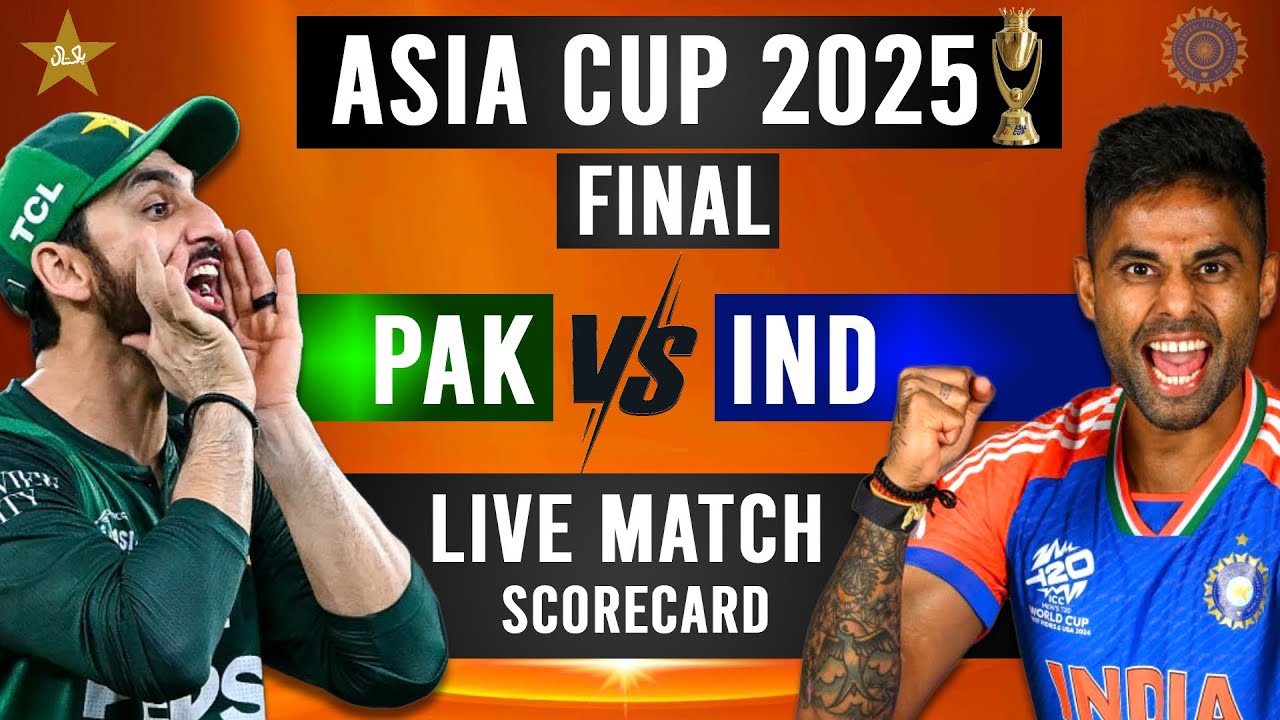 🔴 Live: IND vs PAK Final Asia Cup2025 | Live Cricket Match Today ...