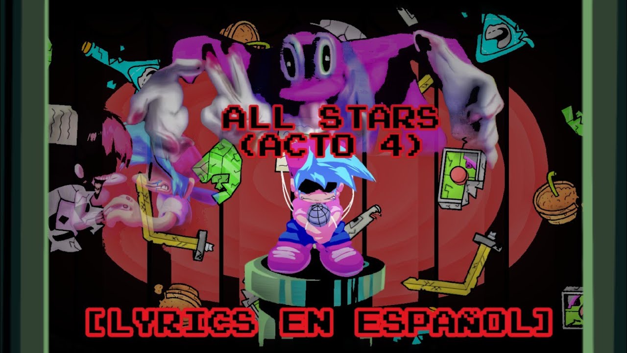 All Stars (Acto 4) [Lyrics en español] || FNF - Mario's Madness V2 ...
