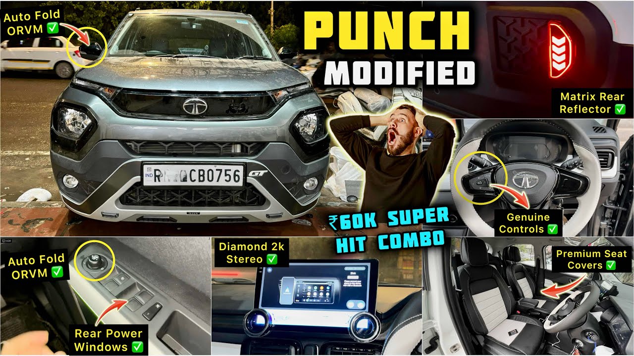 Tata Punch Pure Model Modification Tata Punch Base Model Modification ...