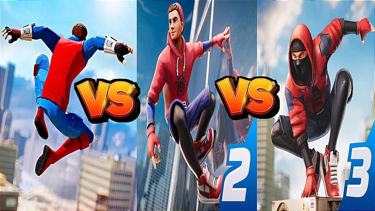 Spider Fighting: Hero Game vs Spider Fighter 2 vs Spider Fighter 3 ...