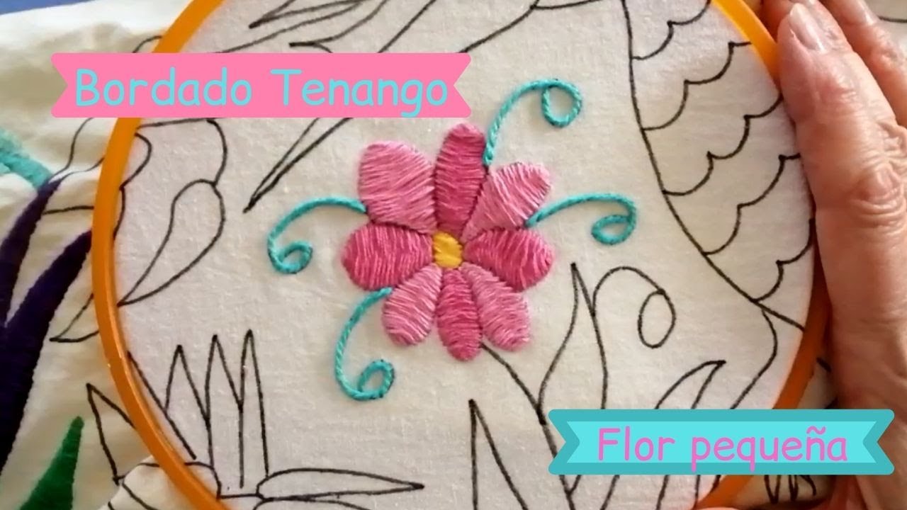 Bordado Tenango - Flor pequeña - YouTube