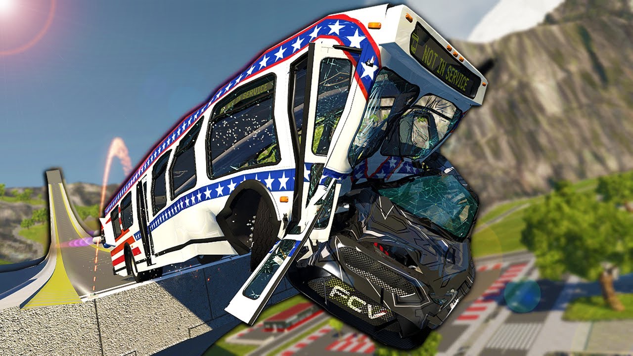 MULTIPLAYER MASSIVE JUMPS & STUNTS! - BeamNG Multiplayer Mod Gameplay ...