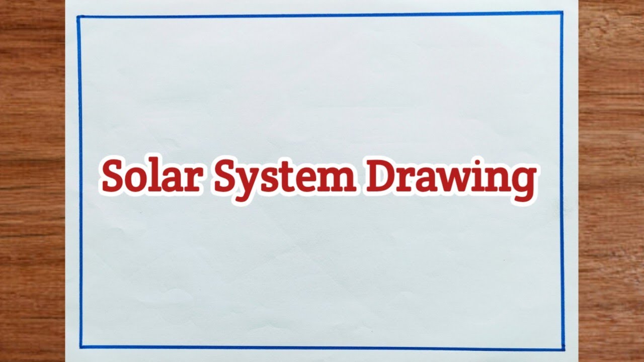 Solar System Drawing Easy / Solar System Planets Drawing Easy Steps ...