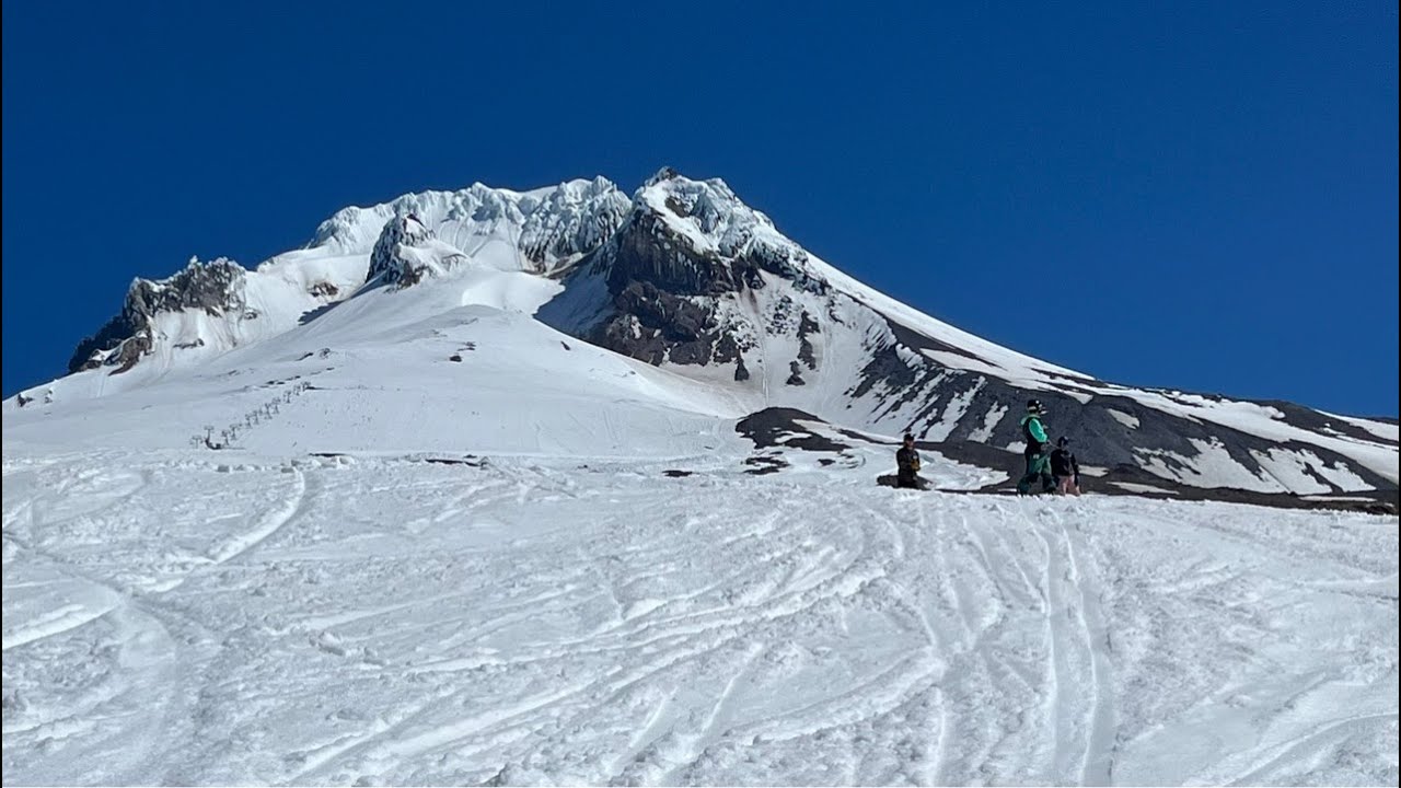 Mt. Hood snowboarding at TIMBERLINE ski area OREGON : USA livestream 6 ...