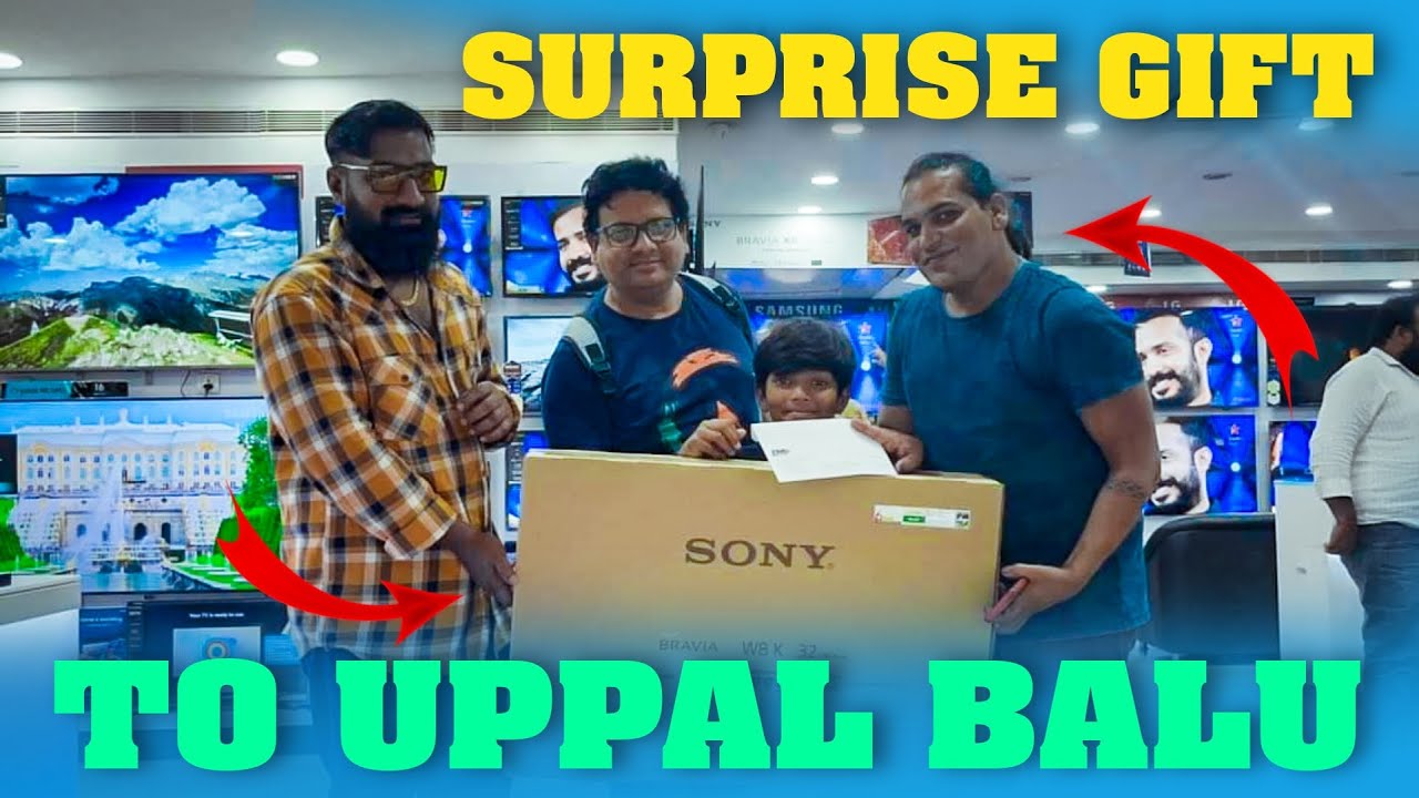 Surprise Gift To Uppal Balu | Parashan Family - YouTube