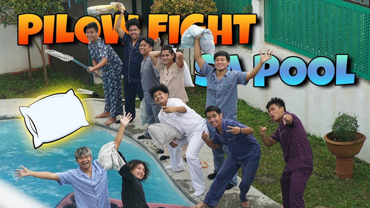 PILLOW FIGHT SA SWIMMING POOL CHALLENGE! - YouTube