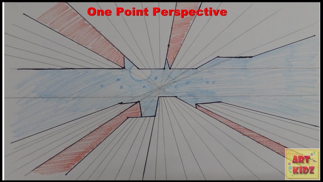 How to Draw 1-Point Perspective for Beginners: Street View | ART KIDZ ...