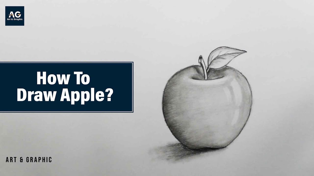 How to Draw Apple | Easy Apple Drawing Step by Step - YouTube