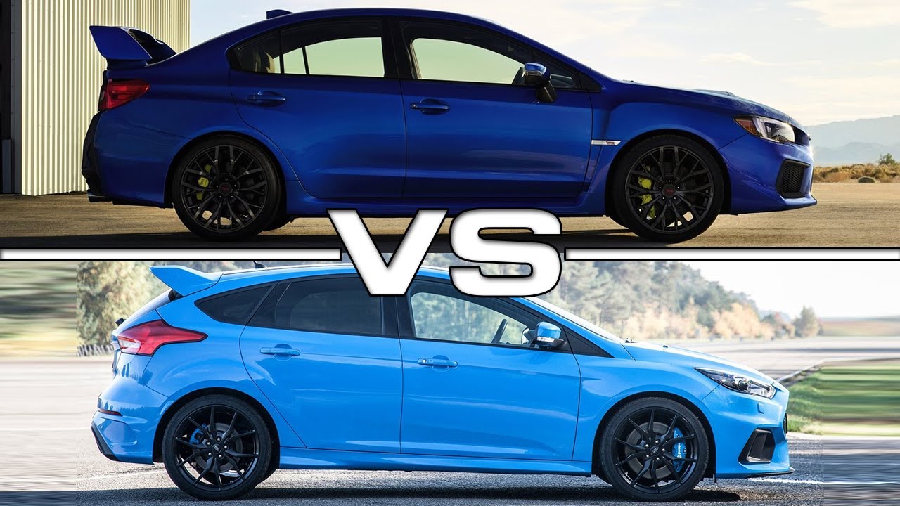 2018 Subaru WRX STI vs 2016 Ford Focus RS - YouTube