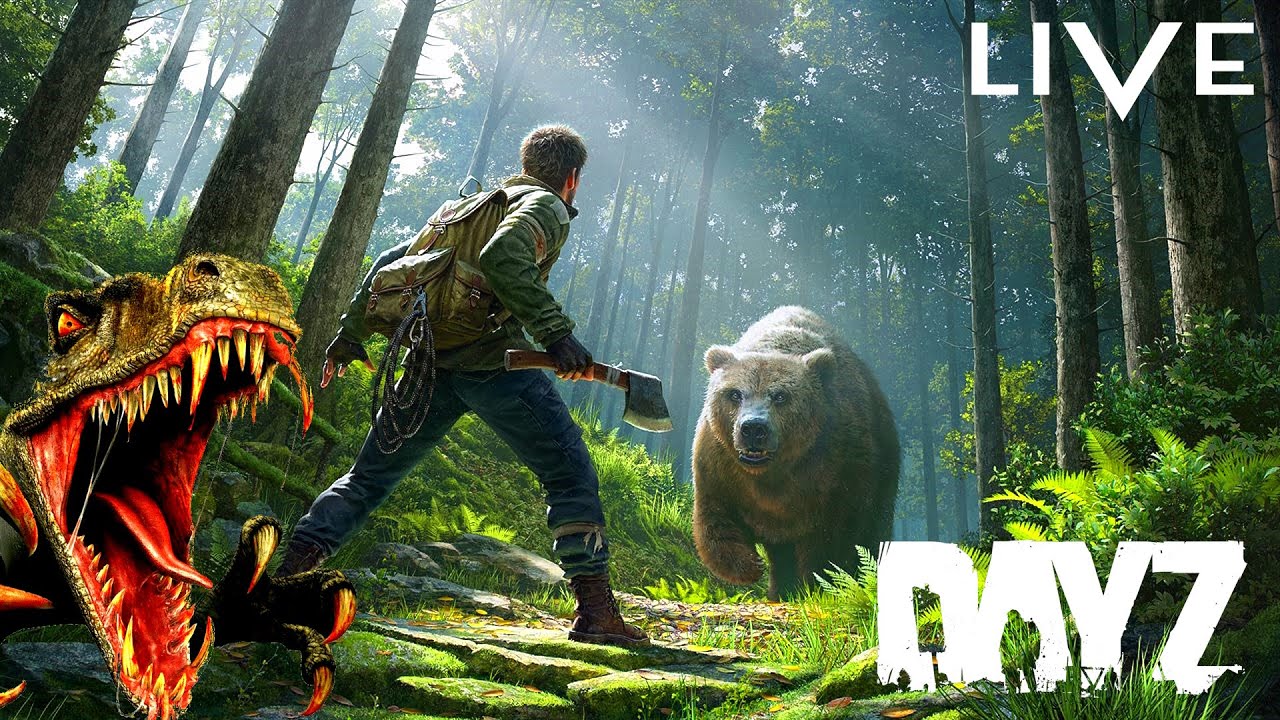 LIVE: DayZ Co-Op PvE 🦖(CMEZ Land of the Lost..with Dinosaurs!)🦖 - YouTube