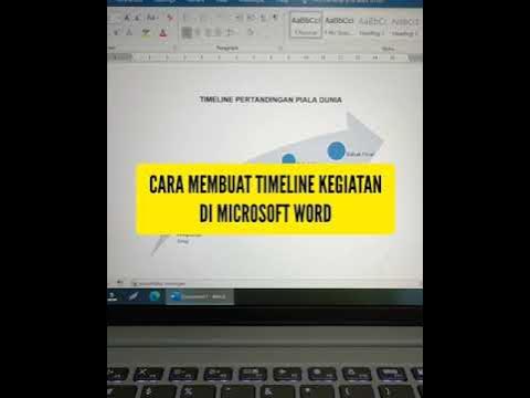 MUDAH DAN SIMPEL ‼️ CARA MEMBUAT TIMELINE KEGIATAN DI MICROSOFT WORD - YouTube