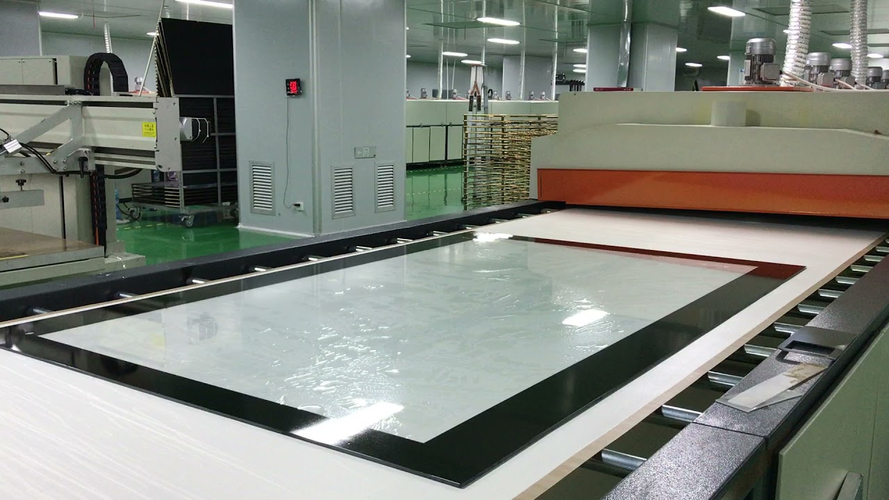 How is interactive whiteboard aftermarket glass made? 110 inch large ...