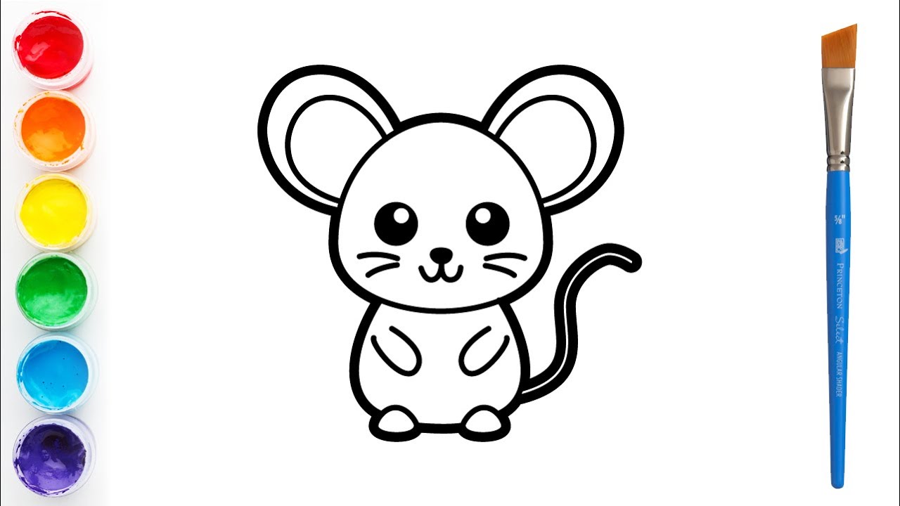 How to Draw a Rat Easy drawing for kids - YouTube