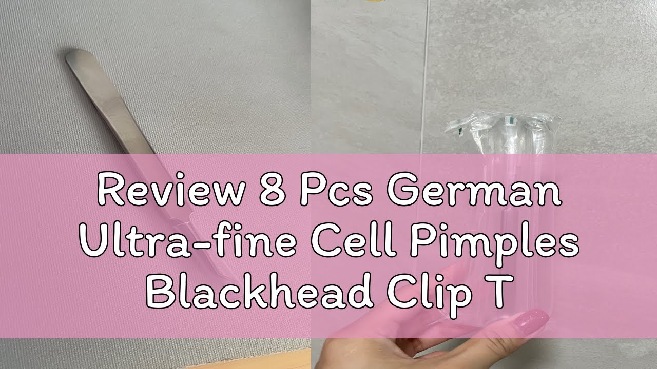 Review 8 Pcs German Ultra-fine Cell Pimples Blackhead Clip Tweezers ...