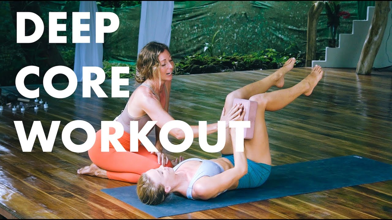 DEEP CORE WORK: 15 Minute Supine sequence - YouTube
