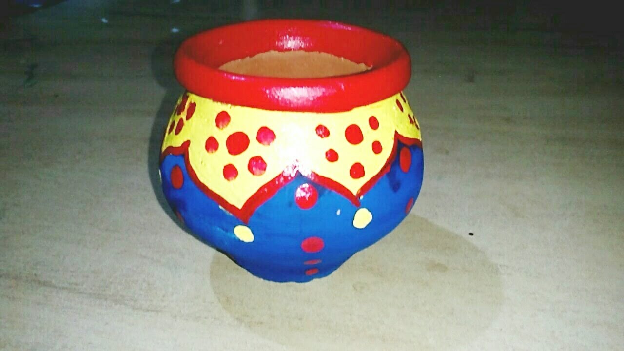 Easy Pot Decoration Ideas Simple And Easy Matki Decoration home easy-pot-decoration-ideas-simple-and-easy-matki-decoration-home