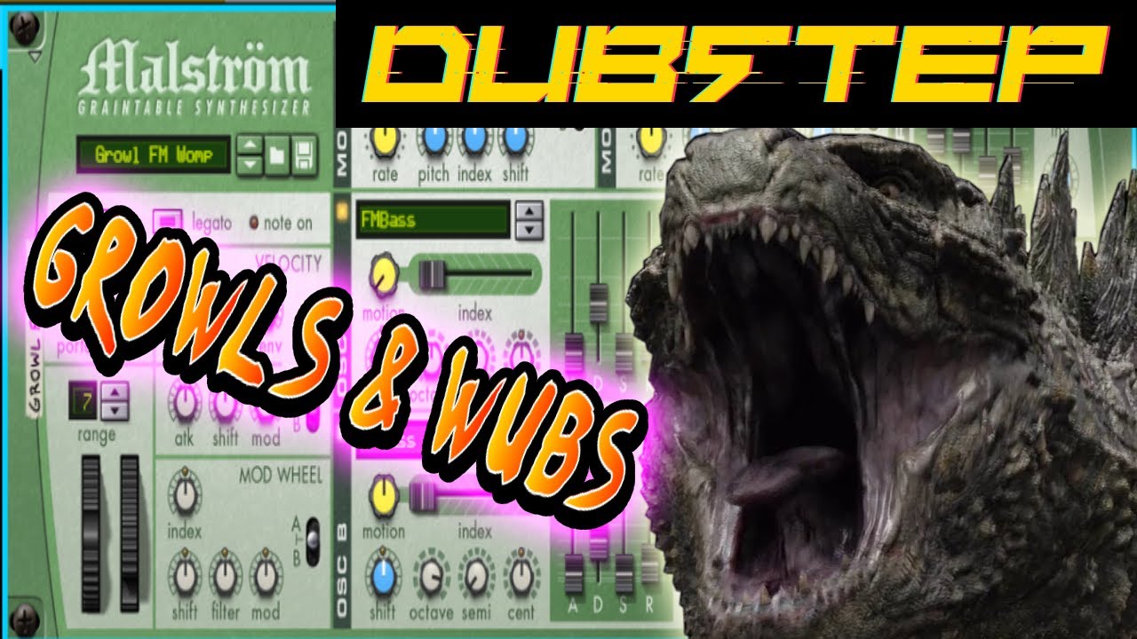 How to make GROWLS and WUBS with the MALSTROM in Reason 12. - YouTube