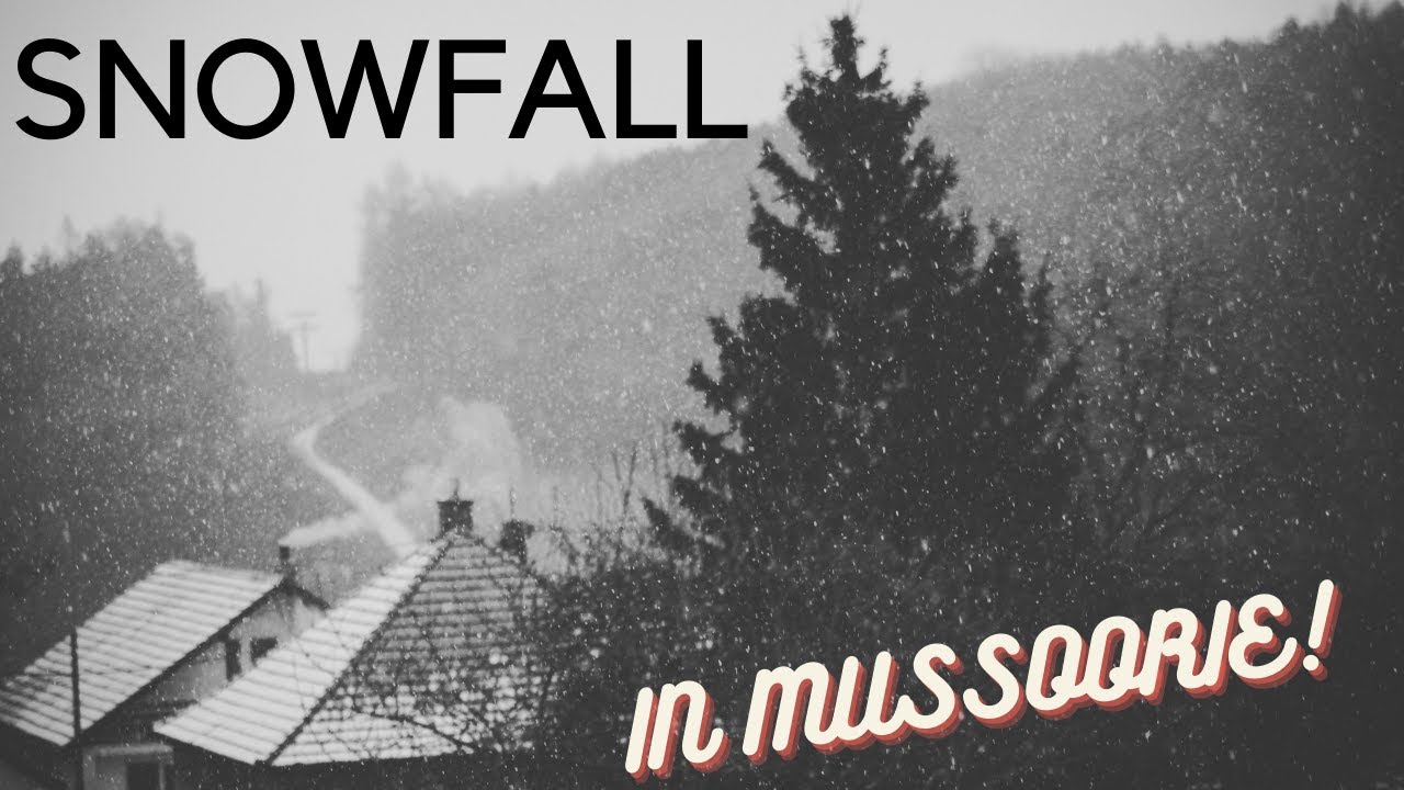 Heavy Snowfall in Mussoorie Landour outside Our Hotel Room We Enjoy ...