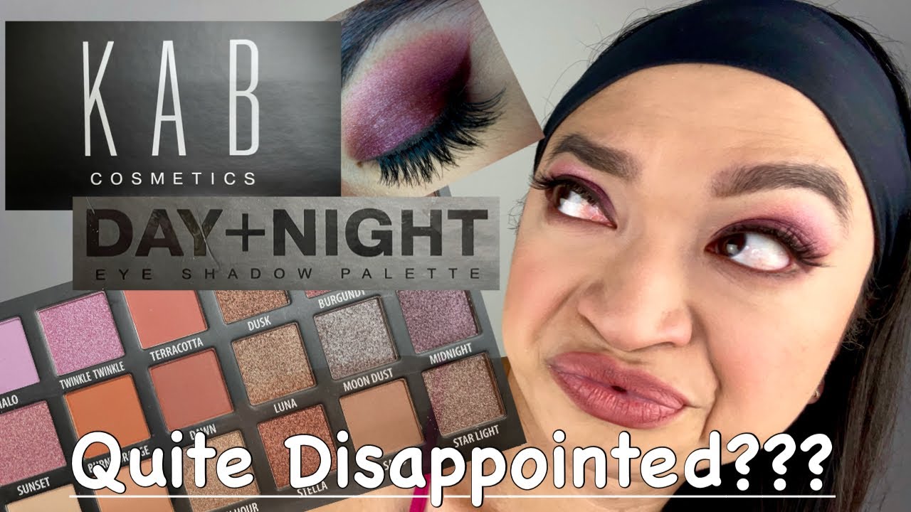 KAB Cosmetics Day And Night Eyeshadow Palette Makeup Tutorial ...