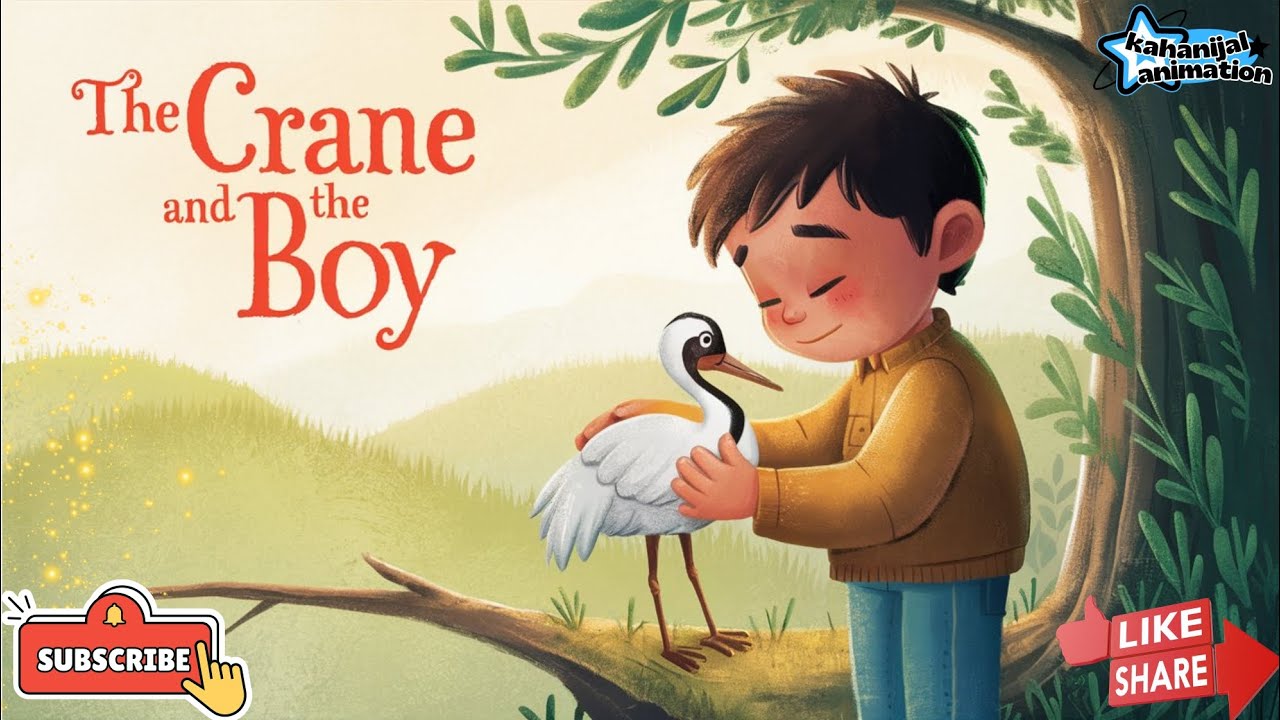 The Crane and the Boy | Heartwarming Hindi Story | KahaniJal Animation ...
