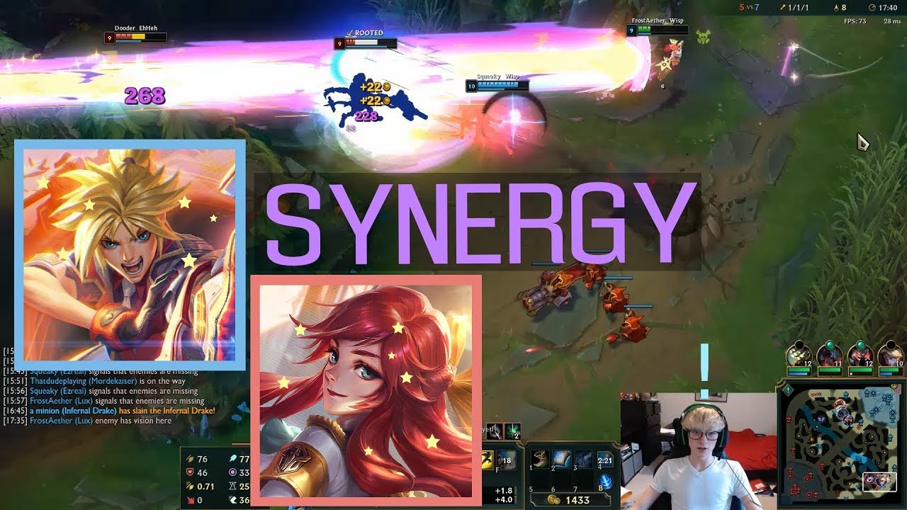 EZREAL x LUX BOT LANE SYNERGY // League of Legends - YouTube