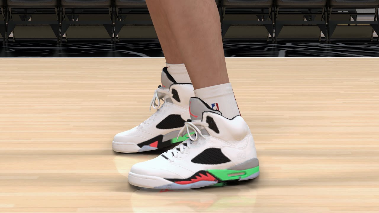 NBA 2K24 Next Gen Shoe Creator - Air Jordan 5 "Space Jam / Pro Star ...