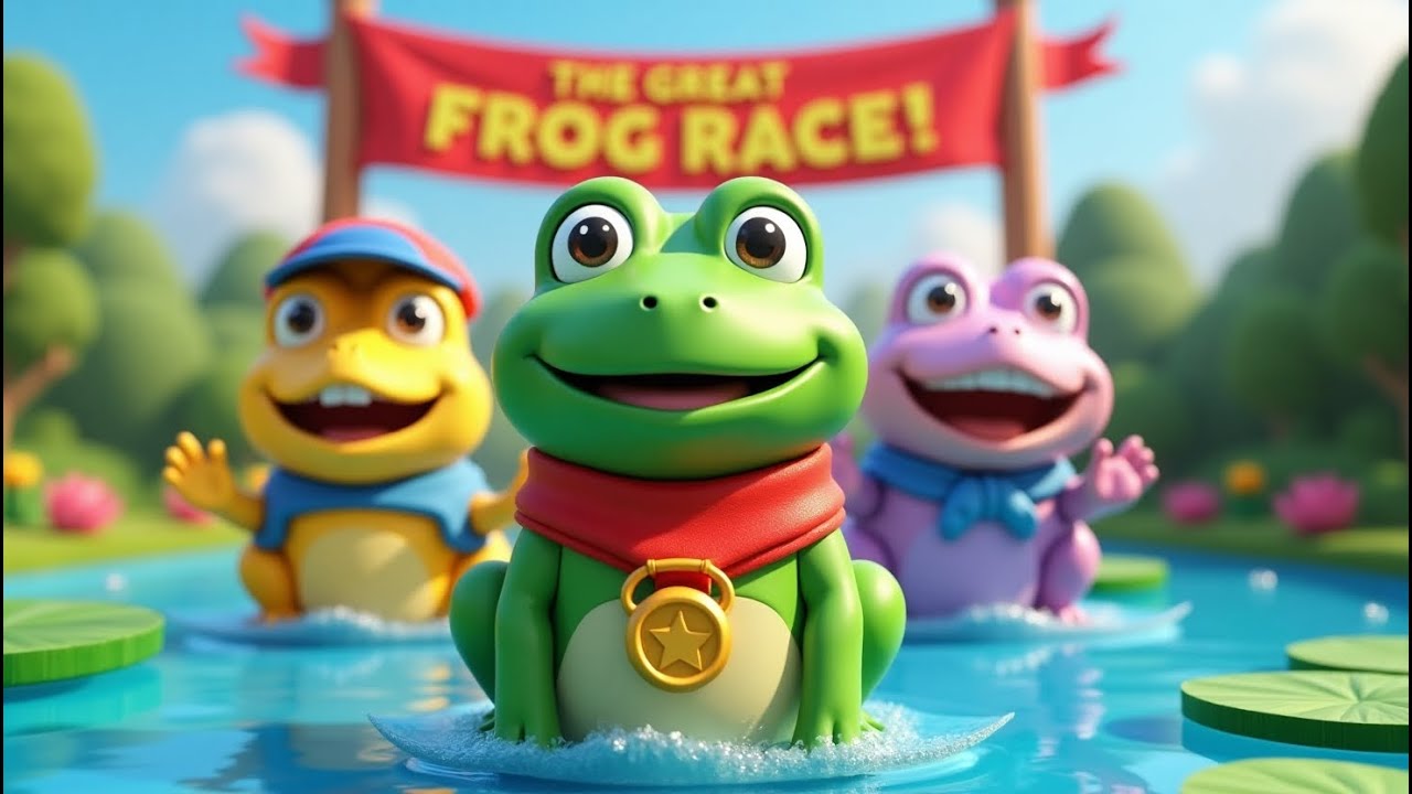 The Great Frog Race of Lily Pond! - YouTube