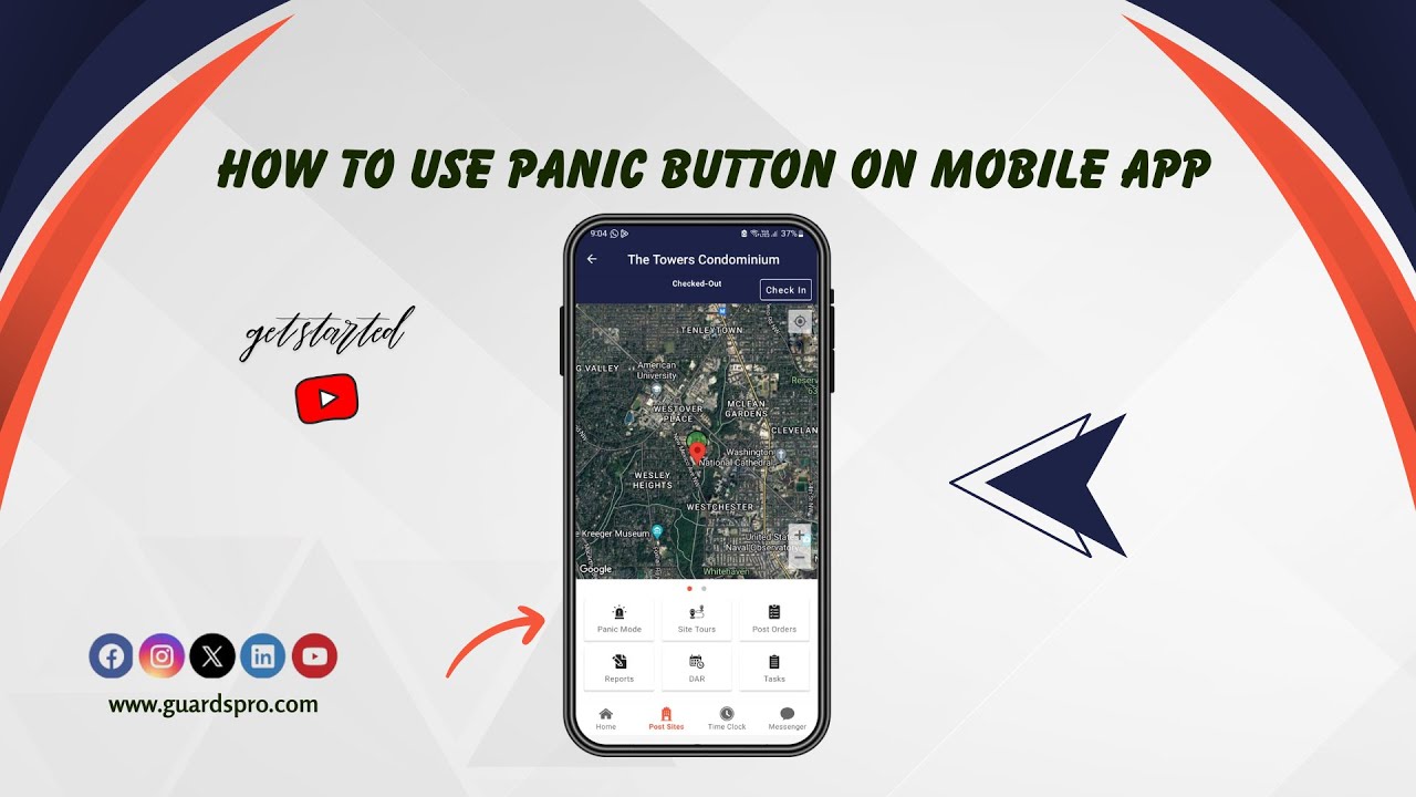 How To Use Panic Button On Mobile App? -GuardsPro Support Center Video ...