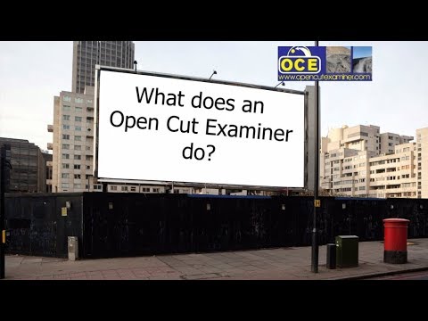 What does an Open Cut Examiner do? - YouTube