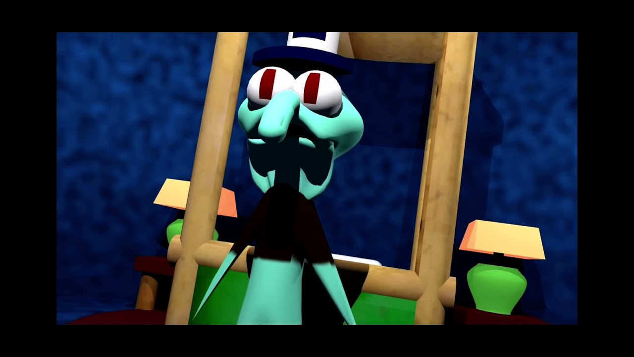 Squidward gets angry - YouTube