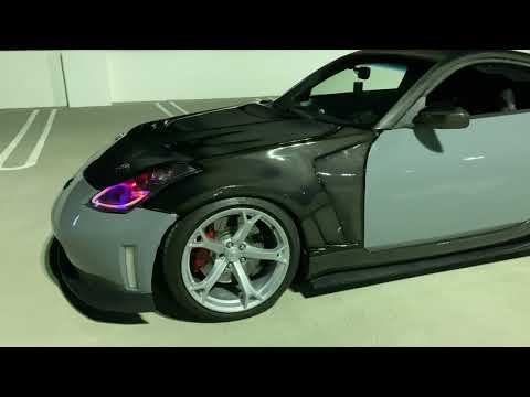 My Rear Mount Turbo 350z DE | Parts Walkthrough - YouTube