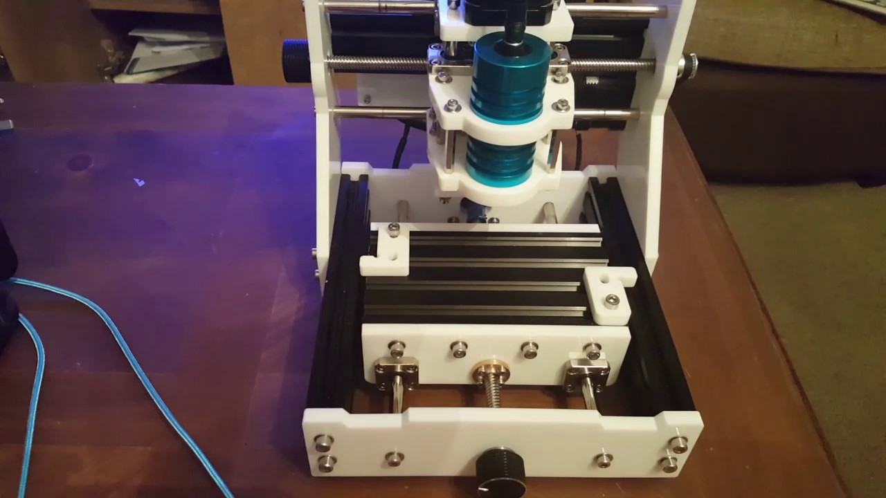 Eleksmaker cnc router laser burning - YouTube